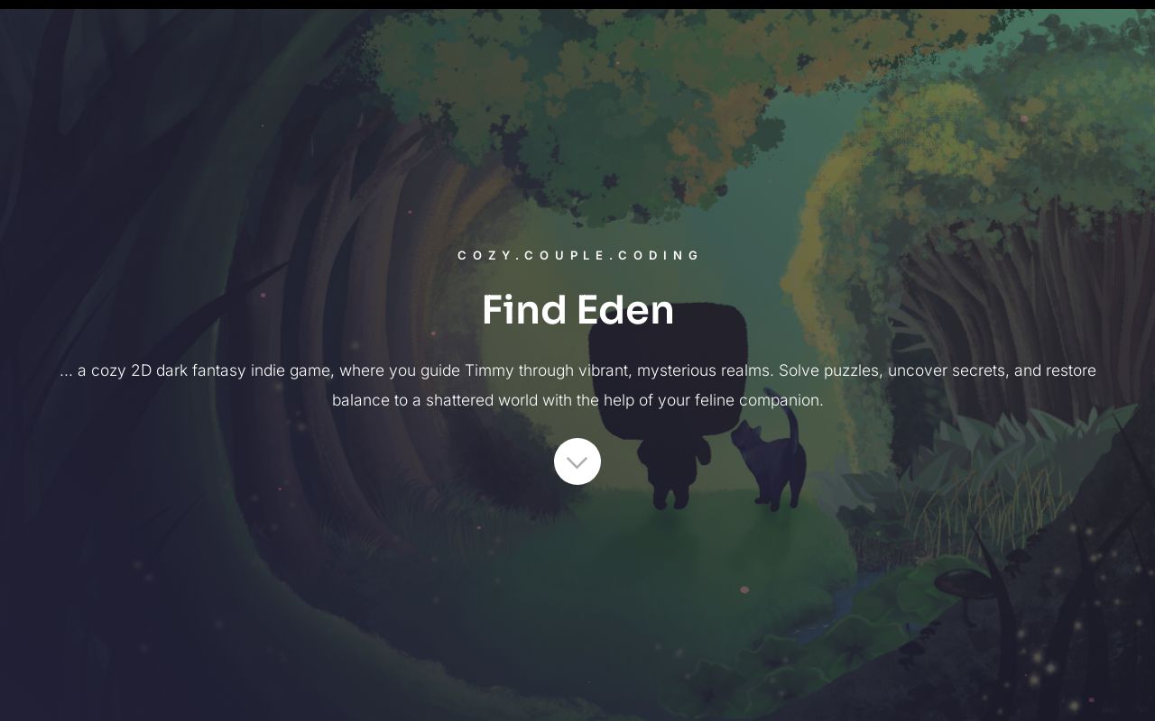 Find Eden Landing Page